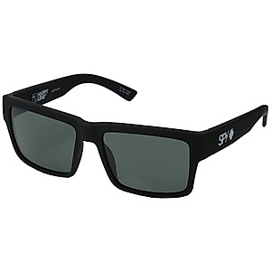 Spy Optic Montana Sunglasses Matte Black w/ Happy Grey Green Lens + Sticker