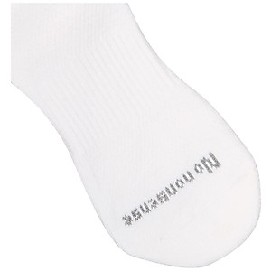 No nonsense womens Soft & Breathable Cushioned Quarter Top Running Socks, White - 9 Pair Pack, 4 10 US