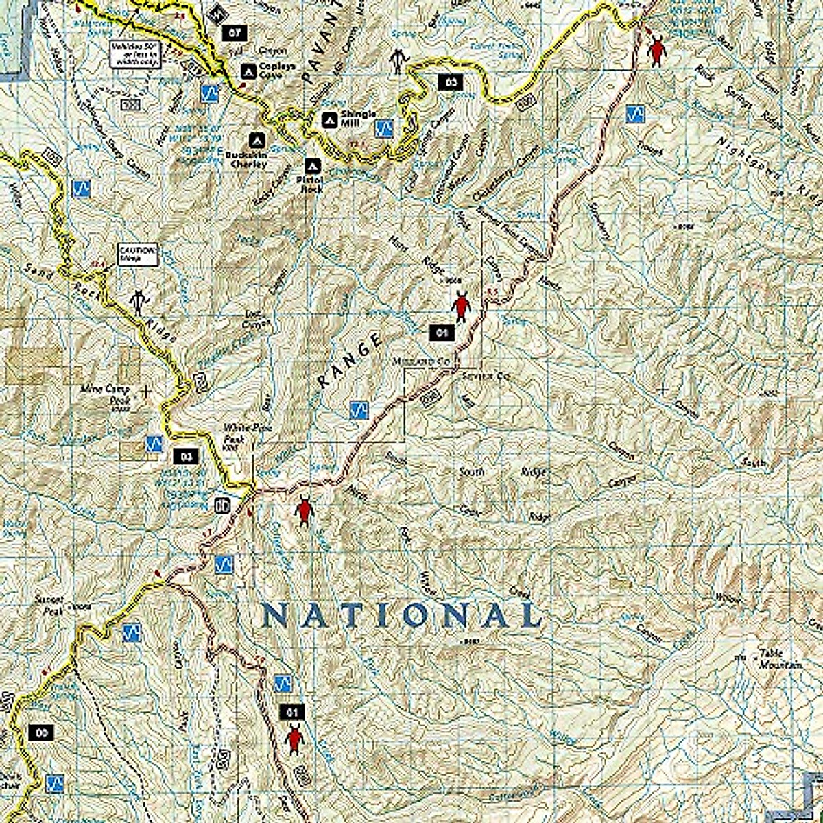 Paiute ATV Trail Map [Fish Lake National Forest, BLM] (National Geographic Trails Illustrated Map, 708)