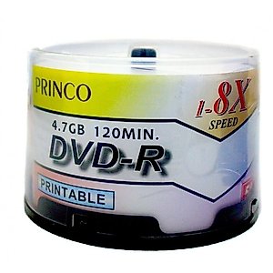Princo 50 8X DVD-R 4.7GB White Inkjet