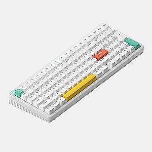 nuphy Halo96 Mechanical Gaming Keyboard, 96% RGB Hot-swap Wireless Keyboard, Supports Bluetooth、2.4G and Wired Connection，Compatible with Mac and Windows-White(Baby Kangaroo)