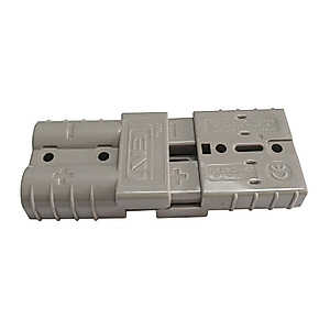 Sunshine 50 Amp Grey Din Connector Battery Charger with 8AWG Silver Plated Copper Terminals