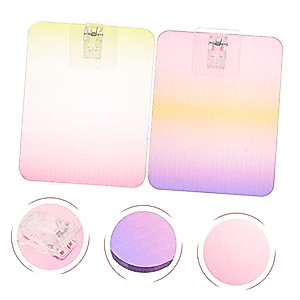 COHEALI 2pcs Plate Clamp Writing Board Stenography Board Clip Board Office Plastic Paper Writing Clip Office Clip Boards Clipboard Exam Paper Clips Student Paper Clip Boards