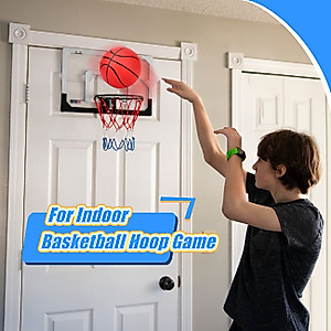 Umnodobn 6 Inch Mini Basketball for Indoor Hoops Sets, 6" Pool Basketballs Ball for Swimming Pool, Kids Toddler Balls for Over Door Basketball Hoop, Beach Ball for Outdoor Yard 3 Pack