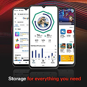 Yezz Art 2 Pro | 2021 | Long Lasting Battery | 3/64GB | 16MP Triple Camera | Unlocked smarpthone | 1 Year Warranty in The U.S. | Graphite Black