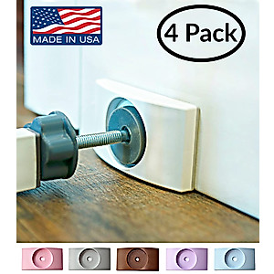 Wall Nanny - Dog Gate Wall Protector (Made in USA) Protects Walls and Doorways from Pet Gates - for Pressure Mounted Indoor Safety Baby Gates (4 Pack)