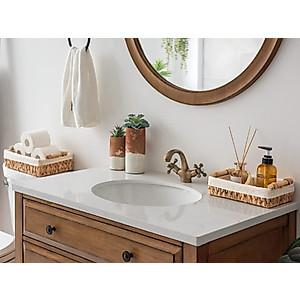 StorageWorks Water Hyacinth Wicker Baskets for Organizing