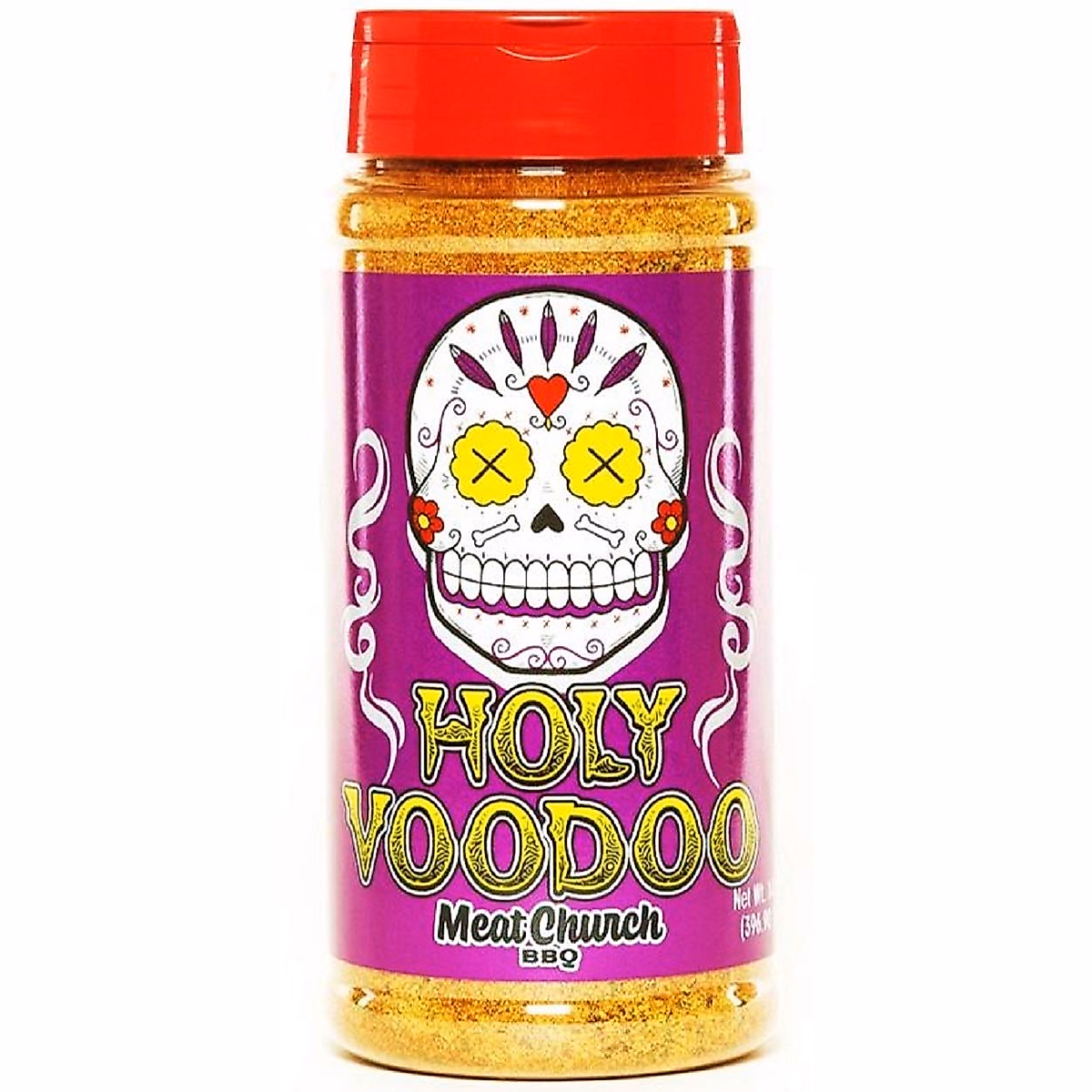 Meat Church BBQ Rub Combo: Holy Gospel (14 oz) and VooDoo (14 oz) BBQ Rub and Seasoning for Meat and Vegetables, Gluten Free, One Bottle of Each