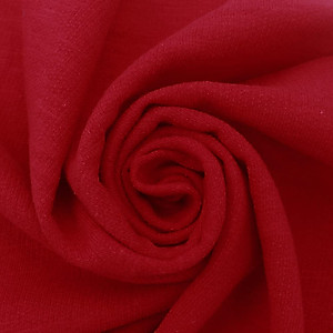 Red 100% Cotton Slub French Terry Fabric by The Yard - Style 811