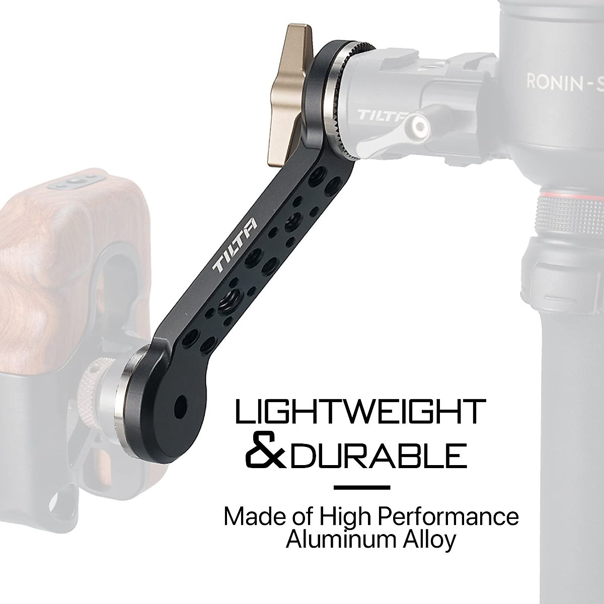 Tilta Rosette Extender Arm Compatible with Any ARRI Standard Rosette Connection | Lightweight, Compatible with RS4 PRO / RS4 / RS3 PRO | TGA-REA