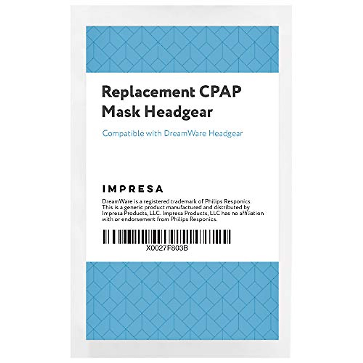 Impresa Replacement for DreamWear Respironics Headgear for Dreamwear Nasal Mask Strap for CPAP Machine