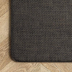 nuLOOM Casual Solid Anti Fatigue Kitchen or Laundry Room Comfort Mat, 18" x 30", Dark Brown