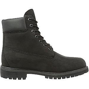 Timberland Men's 6 inch Premium Waterproof Boot, Black Nubuck, 8.5
