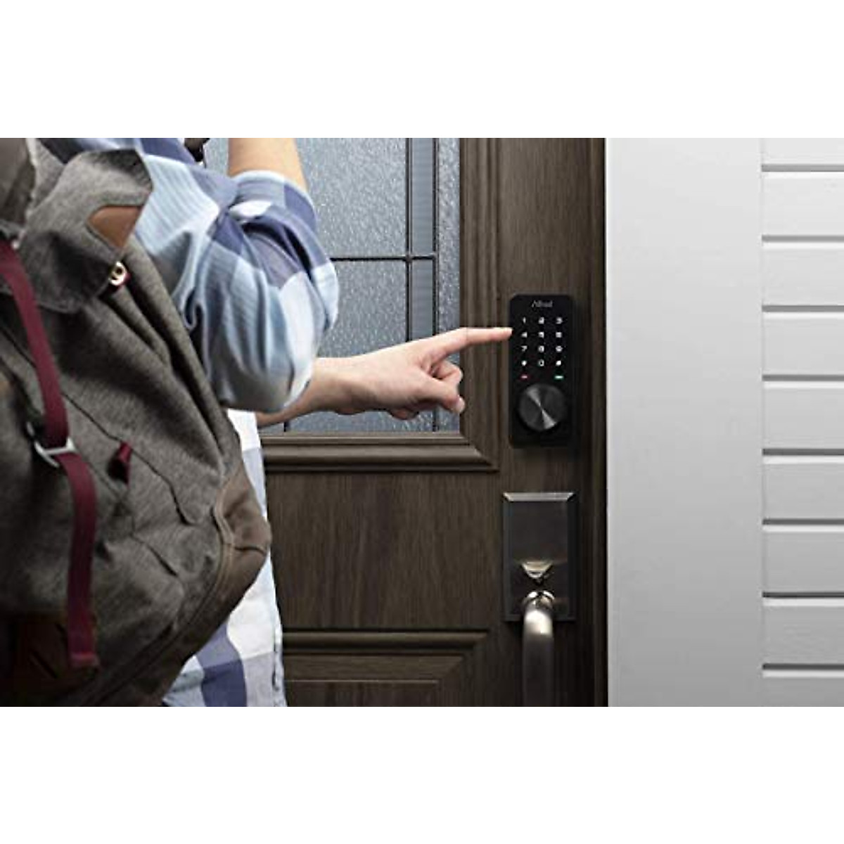 Alfred Touchscreen Keypad Pin + Bluetooth + Z-Wave + Key Entry (DB1-B-BL) Smart Door Lock