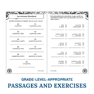Carson Dellosa Skill Builders Spanish I Workbook—Grades 6-8 Reproducible Spanish Workbook With Spanish Vocabulary, Common Words and Phrases for Conversational Skills (80 pgs)