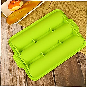 UPKOCH Cookie Cutters Muffin Top Pans for Baking Soap Silicone Molds Mini Pan Silicone Cake Mould Bread Form Pan Bread Stick Baking Mould Kitchen Baking Tool Toast Tray Baking Mold Jelly