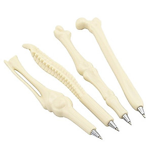 MagicW Creative Novelty Bone Shape Ballpoint Pens Finger Pen Nurse Doctor Pen Stationery Gift Crazy Student Gift Pack of 5