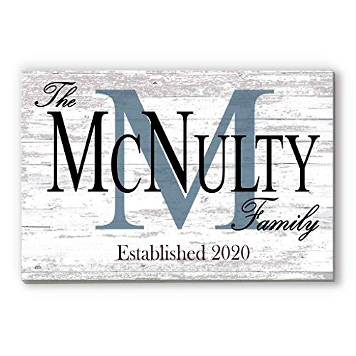 Family Name Sign PERSONALIZED Wedding Gift For Couple Monogram Established Custom Wall Decor EST. Date