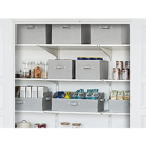 StorageWorks Closet Storage Bins, Storage Box, Foldable Closet Baskets and Bins for Shelves