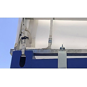 Mytee Products 40'(L) x 20'(W) Shipping Container Canopy Shelter - 21 Oz 610 GSM PVC White Cover Storage Container Roof with No End Walls - Durable & Weather-Resistant