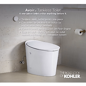 Avoir Comfort Height One-piece Elongated 1.28 Pgf Chair Height Toilet With Quiet-close Toilet Seat And Cover