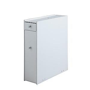 Proman Products Bathroom Floor Cabinet Wood in Pure White (Model: ZLMN46001)