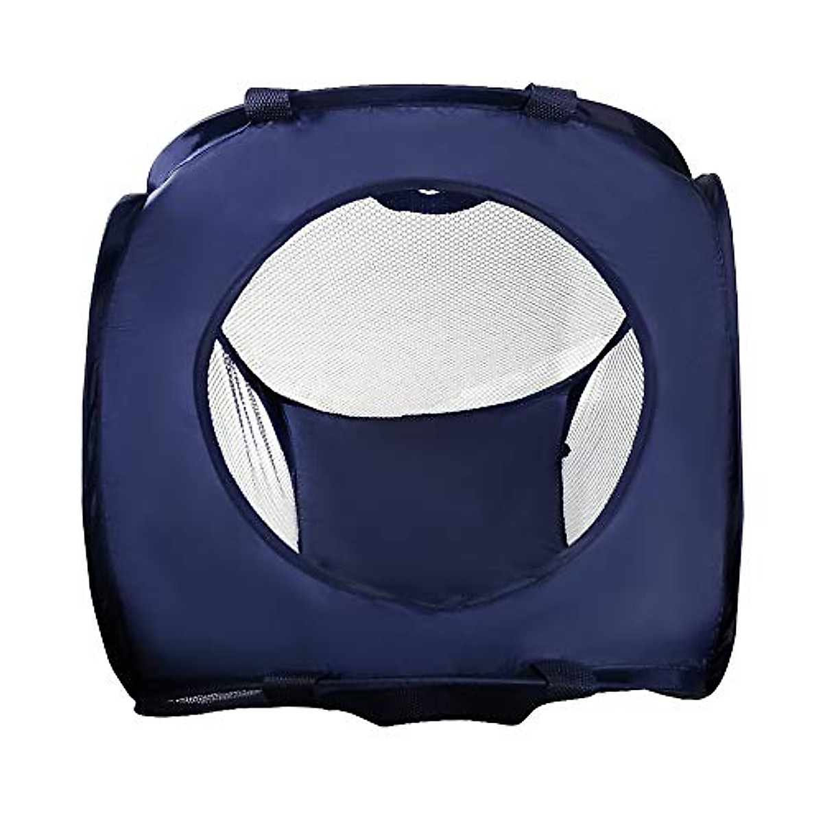 SPINFOX Pop Up Collapsible Laundry Baskets, 2 Pack Foldable Mesh Popup Laundry Hamper with Reinforced Carry Handles, Mesh Laundry Basket for Kids Room College Dorm or Travel(Blue)