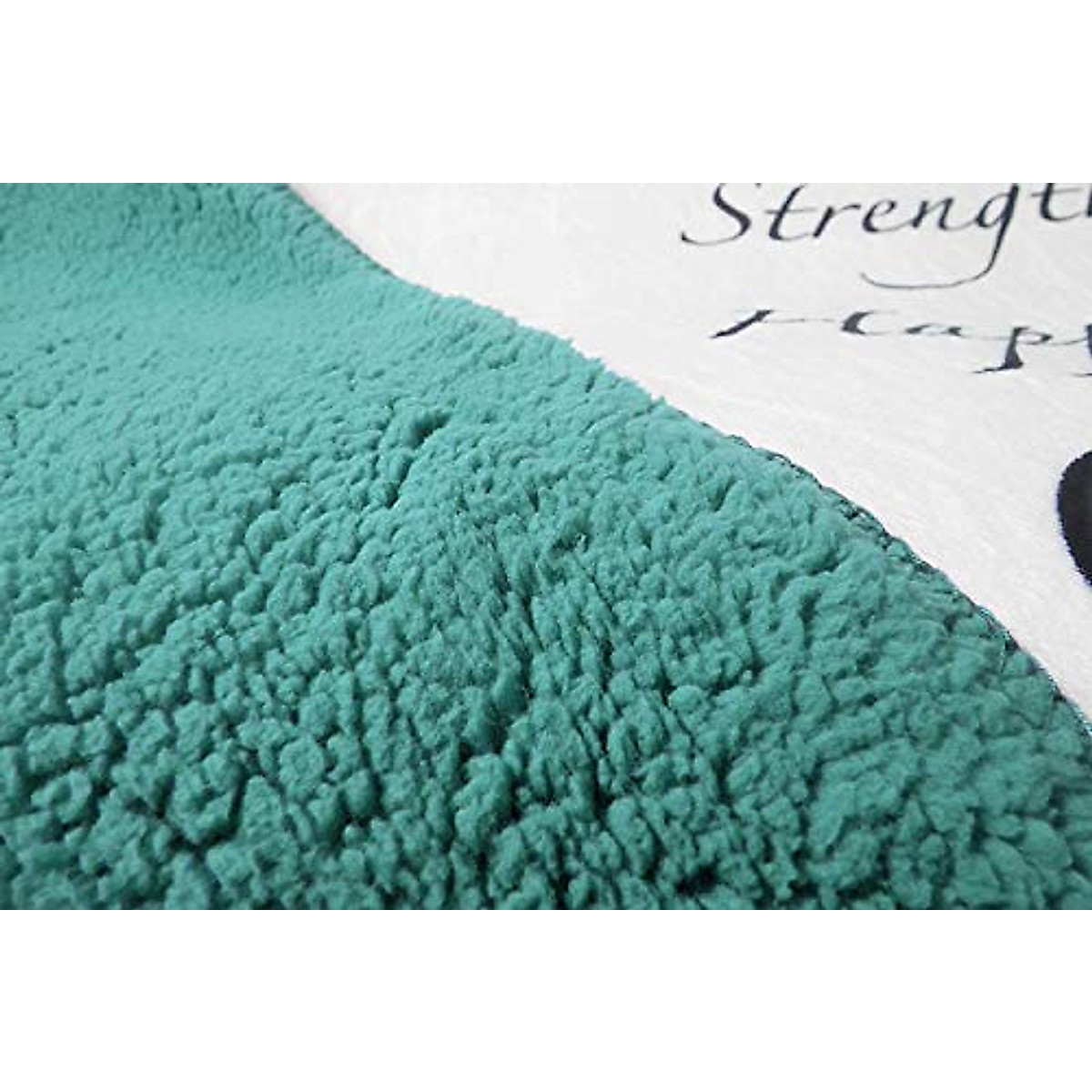 Plant Based Pros Healing Blanket with Inspirational Message of Love Hope Happiness Health - Super Soft Throw Blanket is The Perfect Recovery Blanket or Cancer Gift for Men and Women - Teal Blanket