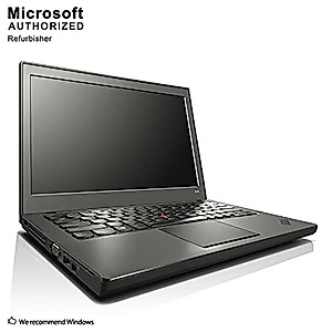 Lenovo ThinkPad X240 12.5in Laptop, Core i5-4300U 1.9GHz, 8GB Ram, 128GB SSD, Windows 10 Pro 64bit, Webcam (Renewed)