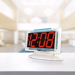 Equity 30040 Jumbo Clear 1.8 in. Red LED Electric Alarm Clock