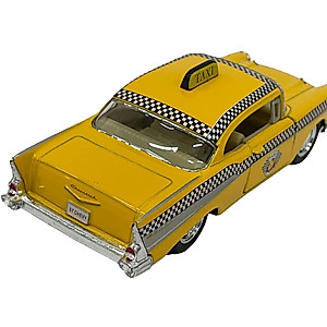 KiNSMART 1957 Chevy Bel Air Coupe Classic 🚖 Taxi Cab 5" 1:40 Scale Die Cast Metal Model Toy Car