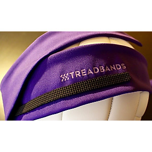 TreadBands All Terrain Tieback Non Slip Headband - Solid Colors (Purple)