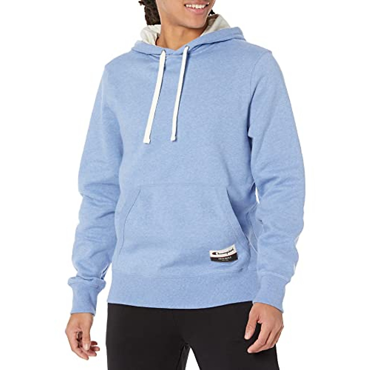 Champion Men's Authentic Originals Sueded Pullover Hoodie, Blue Jazz Heather, Medium