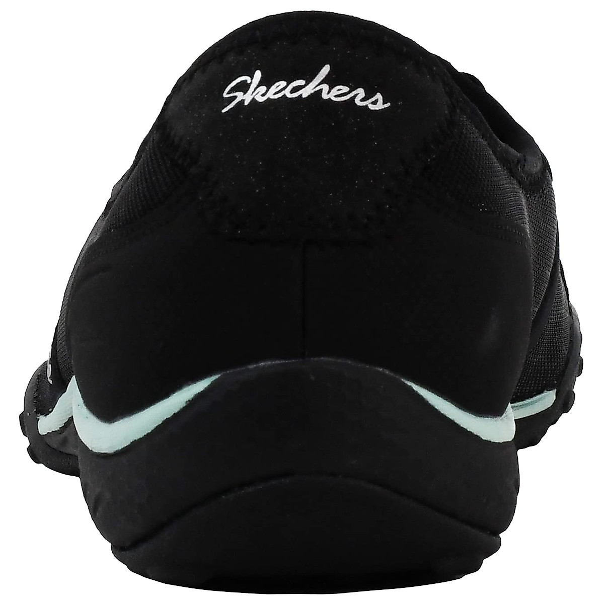 Skechers Women's Spectacular Breathe Easy Sneaker Black/Aqua 7.5