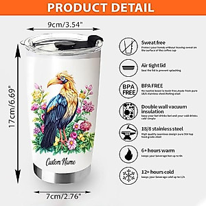 Lesser Adjutant Gifts, Personalized Tumbler with Lesser Adjutant Animal’s Name – Custom Cup for Animal Lovers, Gift for Women, Men, Boys, Girls, Gift for Birthdays & Christmas NwFVLk