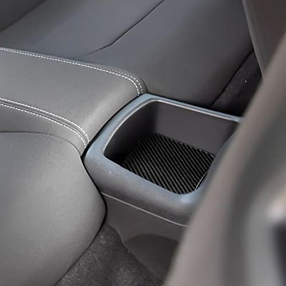 Car Rear Seat Storage Box Mat Sticker Decal Carbon Fiber Interior Trim Cover for Chevrolet Camaro ZL1 2016 2017 2018 2019 2020 2021 2022 2023 Accessories