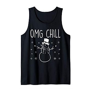 Christmas Snowman Funny Cute Tank Top
