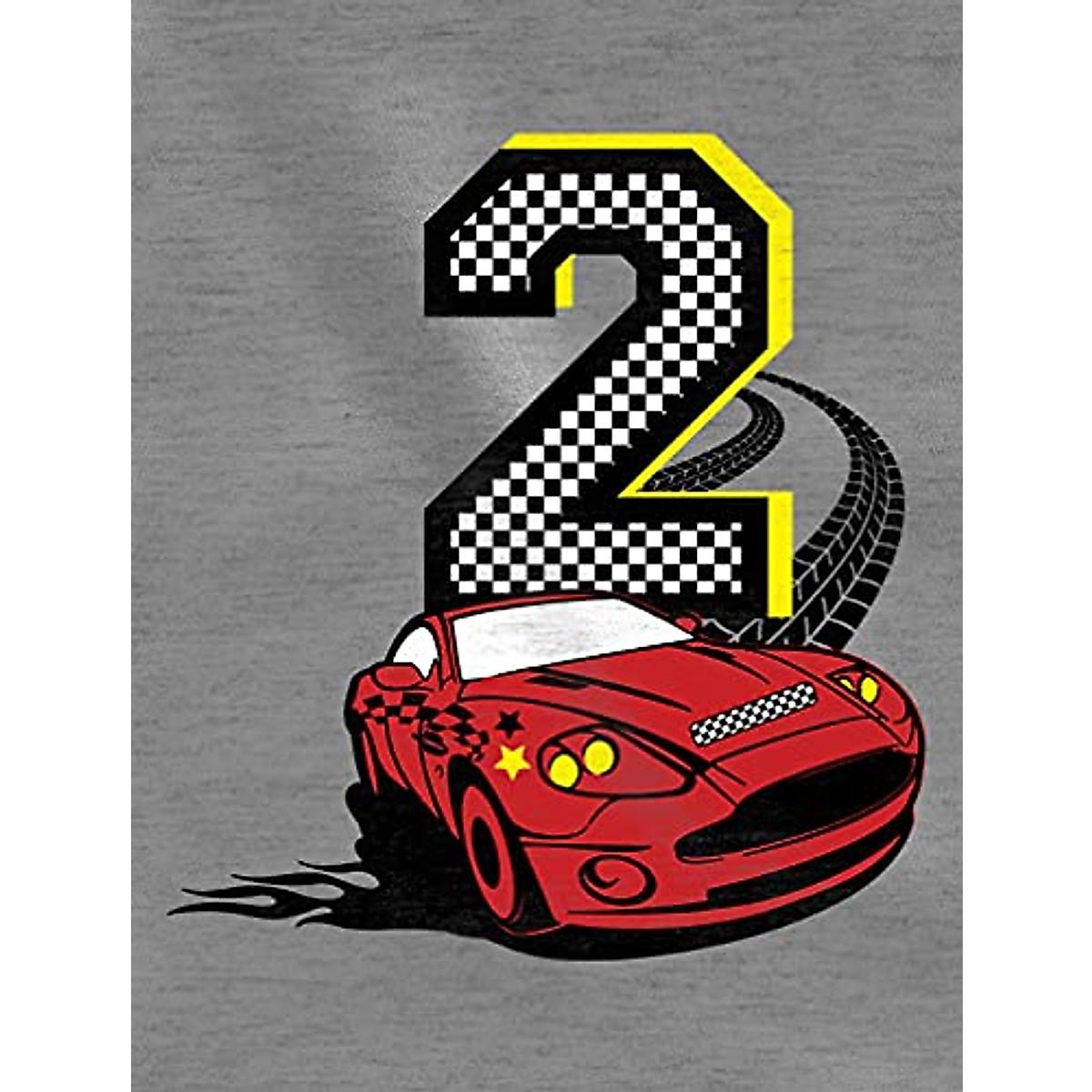 2nd Birthday Shirt Boy Gifts for 2 Year Old Boys Number Two Toddler Kids T-Shirt 2T Gray