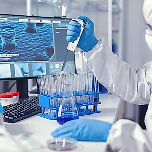 CONSINA 10-100ul Single-Channel Adjustable Pipettes, Manual Micropipette High Accurate for Laboratory