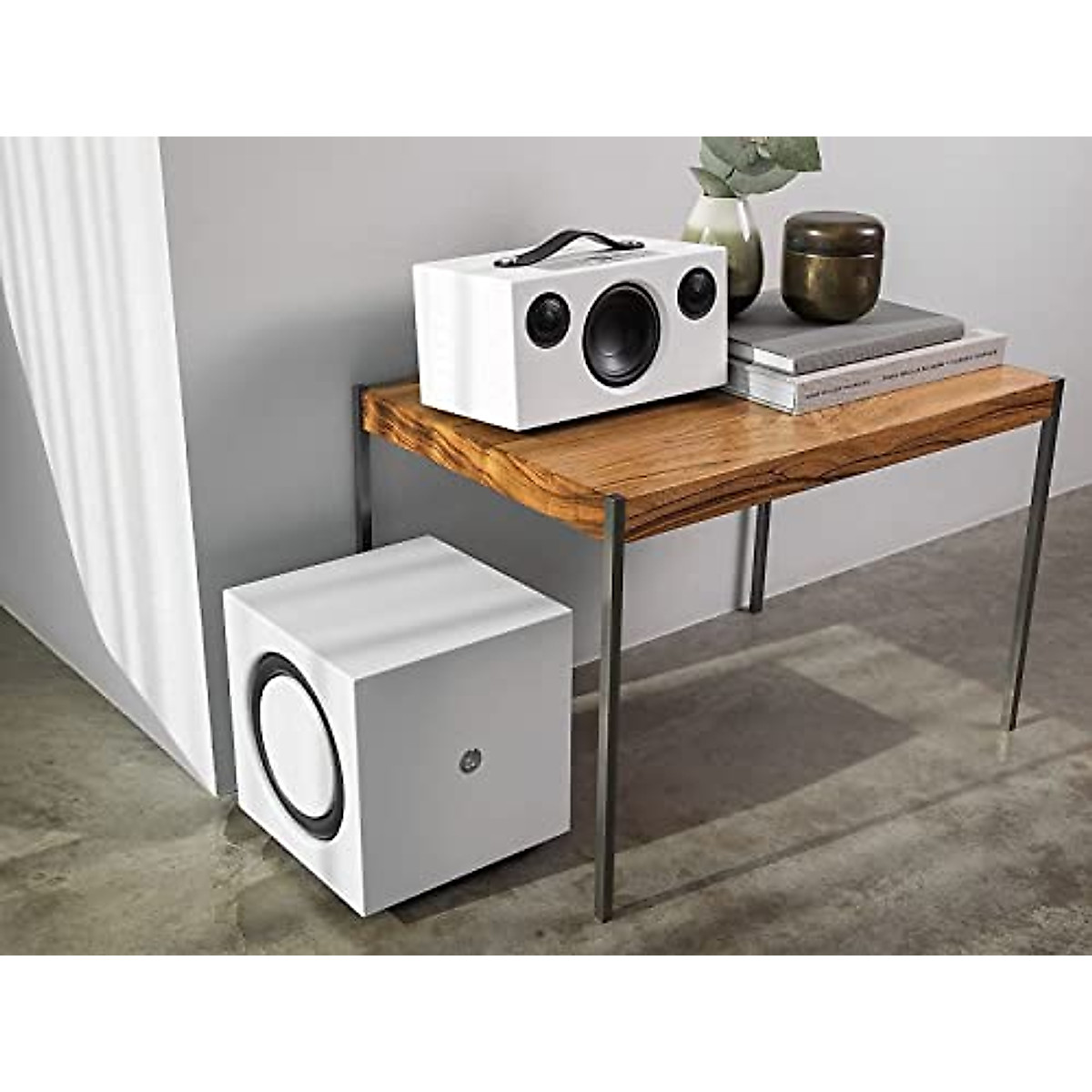 Audio Pro Addon C5A Smart Speaker | Alexa Built-in, Smart Home Speaker | Multiroom, High Fidelity, Compact, Wireless Bluetooth Speaker | Also Good for Outdoor, Home, Camping, Travel, Beach | White