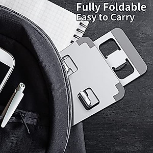 Sakya Folding Cell Phone Stand, Fully Adjustable Desktop Phone Holder Cradle Dock Compatible with Phone 14, Plus, Pro, Pro Max, 13 12 X XS,Android Smartphone, Pad (7-12"), Desk Accessories Upgrade