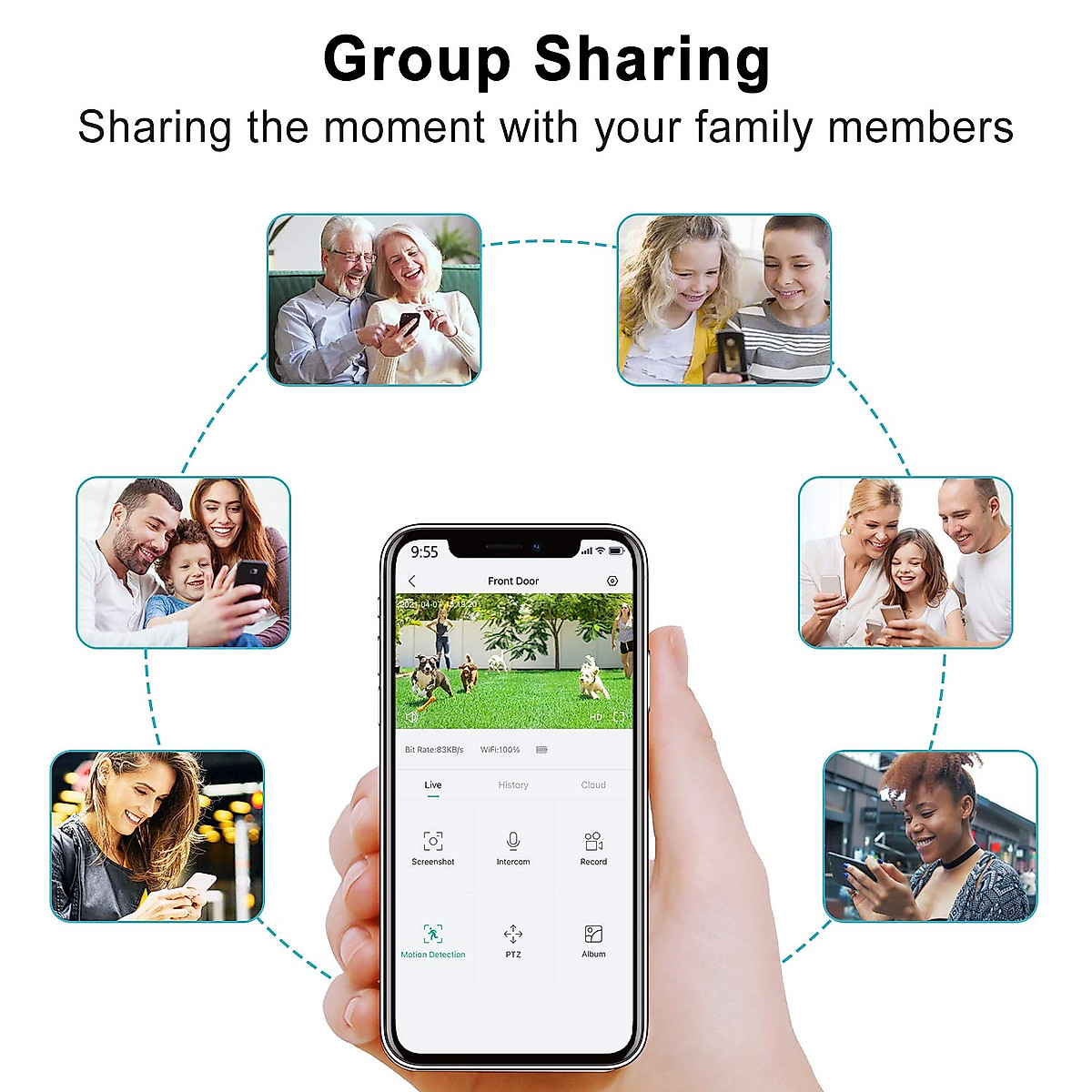 XTU Solar Security Cameras Outdoor, WiFi Wireless Outdoor Solar Home Security Camera with 2-Way Audio, Night Vision, Motion Detection