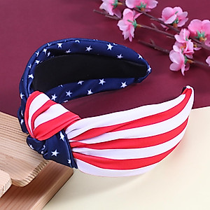 Twinfree USA Flag Headbands for Women American Patriotic Independence Day 4th of July Headband Red White and Blue Hair Hoop Gifts Hair Accessories