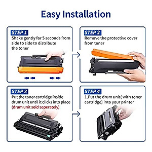 Tn450 Toner Cartridge High Yield Replacement for Brother TN-450 TN420 TN-420 Compatible with HL-2270DW HL-2280DW HL-2230 MFC-7360N MFC-7860DW DCP-7065DN Intellifax 2840 2940 Printer (4 Pack)