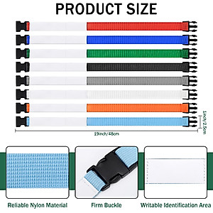 8 pcs Laundry Strap Set, Laundry Nylon Strap with Buckle Wash Care Utility Strap Loops for Laundry Nylon Strap Sock Organizer Accessories Tools for Washing Machine and Dryer