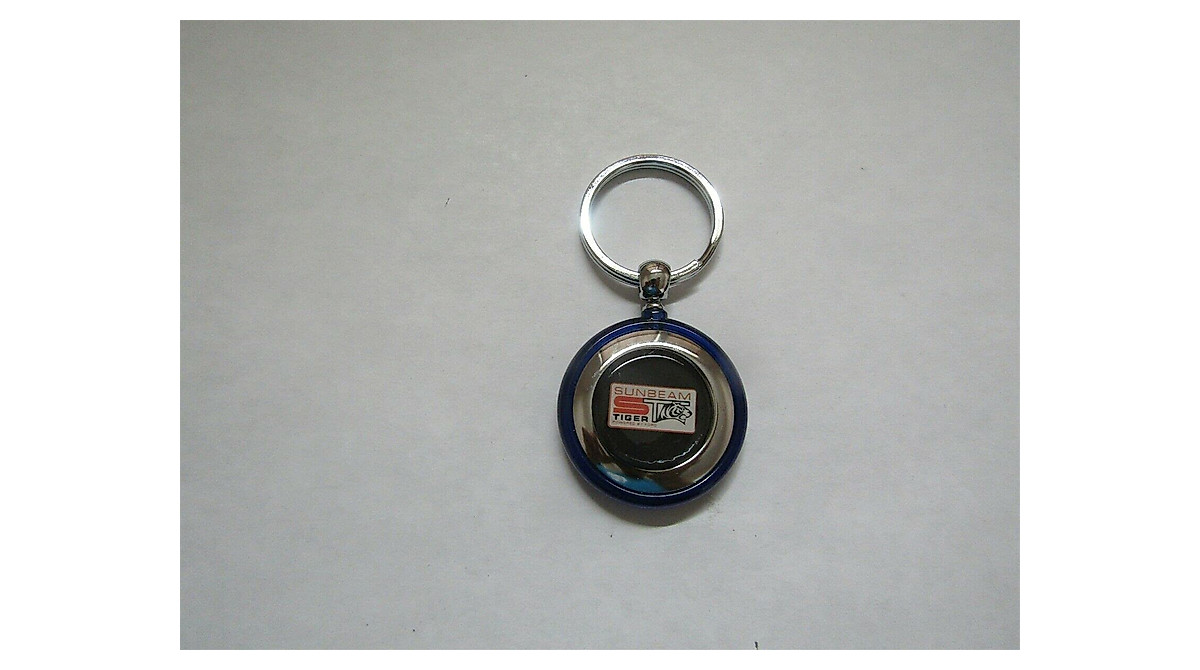 1960's Sunbeam Tiger Vintage Keychain - Classic Blue