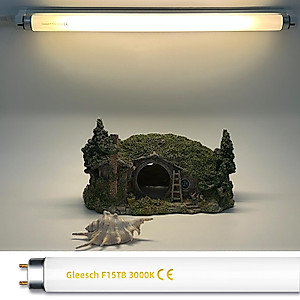 15W 18" T8 Fluorescent Linear Tube Bulb F15T8/WW Warm White Light 3000K Medium Bi-Pin G13 Base 4 Pack
