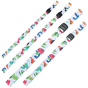 Cup Strap, 2.5cm Width Baby Feeding Bottle Cup Adjustable Strap Holder Stroller Toy Sippy Leash Tether Adjustable Bottle Cup Strap Toddler Drink Baby Bottles Holders(Dinosaur)