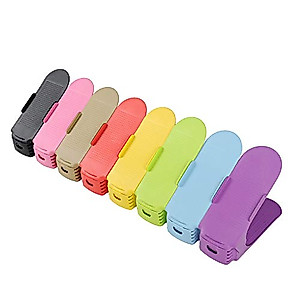 AlexGT Shoe Slots - Adjustable Shoe Organiser - Shoe Stacker Holder Shoe Organizer Space Saver Rack Storage