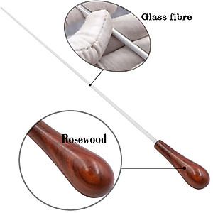 Music Baton Conducting Baton Orchestra Baton wood Handle (Rosewood Handle)